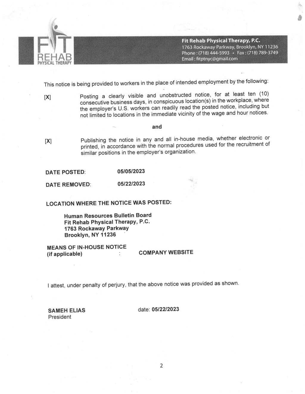 Hiring Now - Fit Rehab Physical Therapy